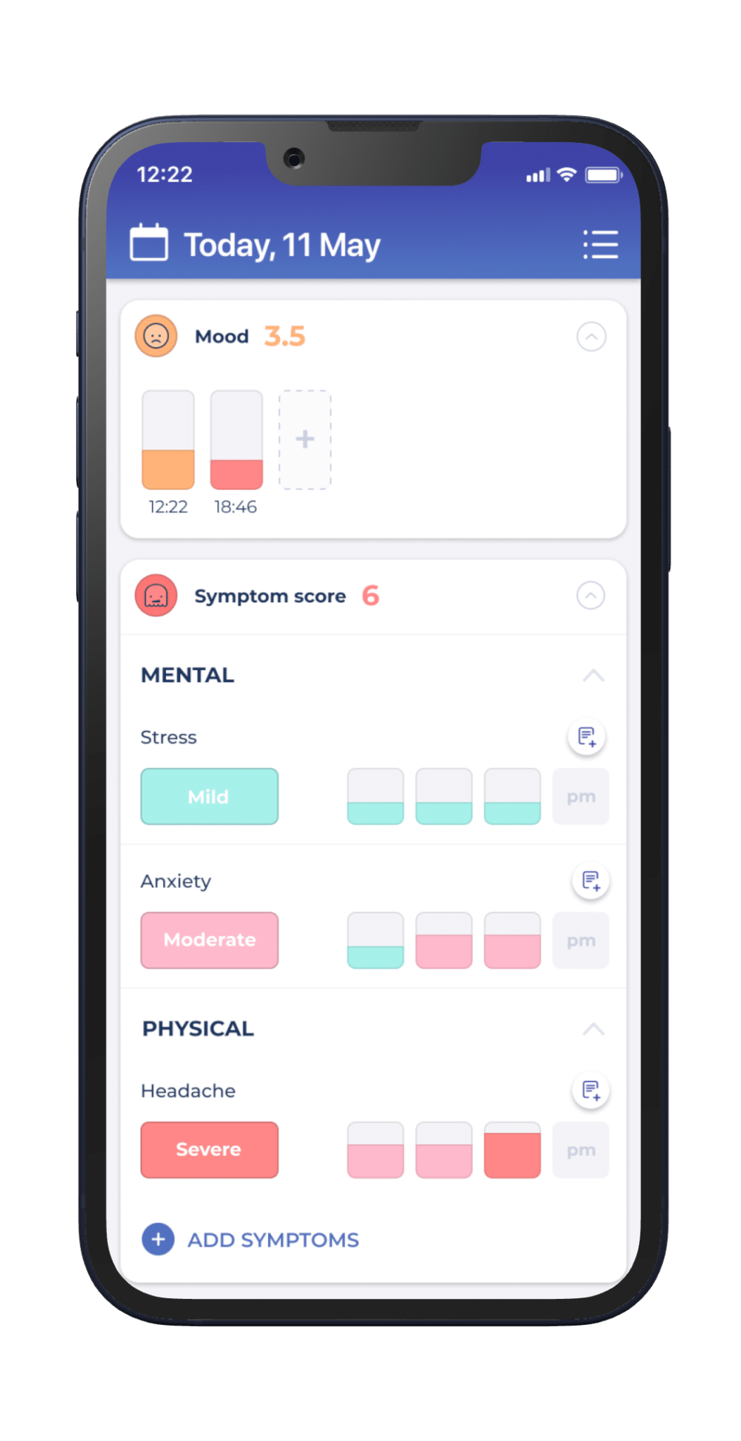 Bearable Symptom Tracker App | Pain & Mental Health Journal