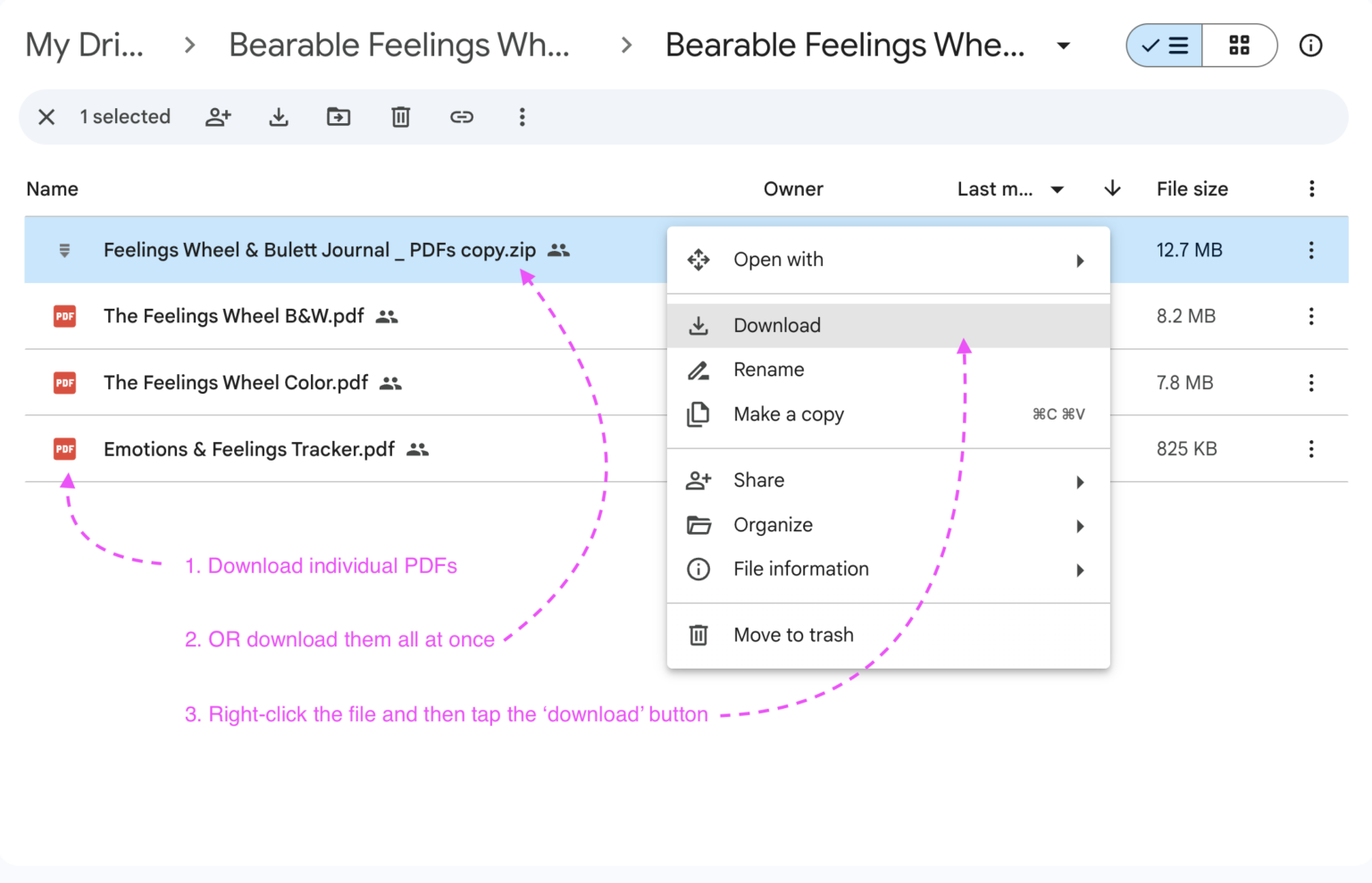 Feelings Wheel [PDF] - Free & Printable - Bearable App