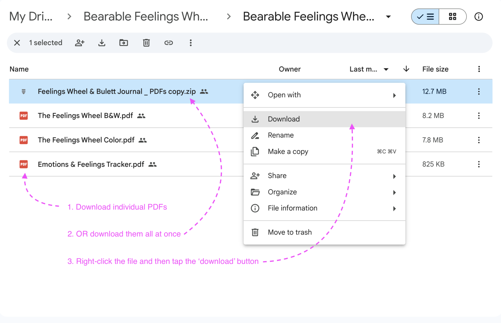 Feelings Wheel [PDF] - Free & Printable - Bearable App