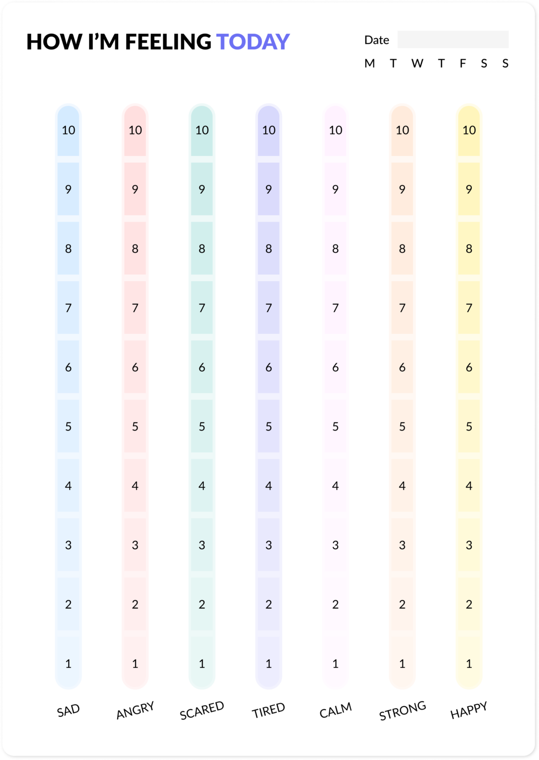 Free Mental Health Check-In Worksheet [PDF] - Bearable App