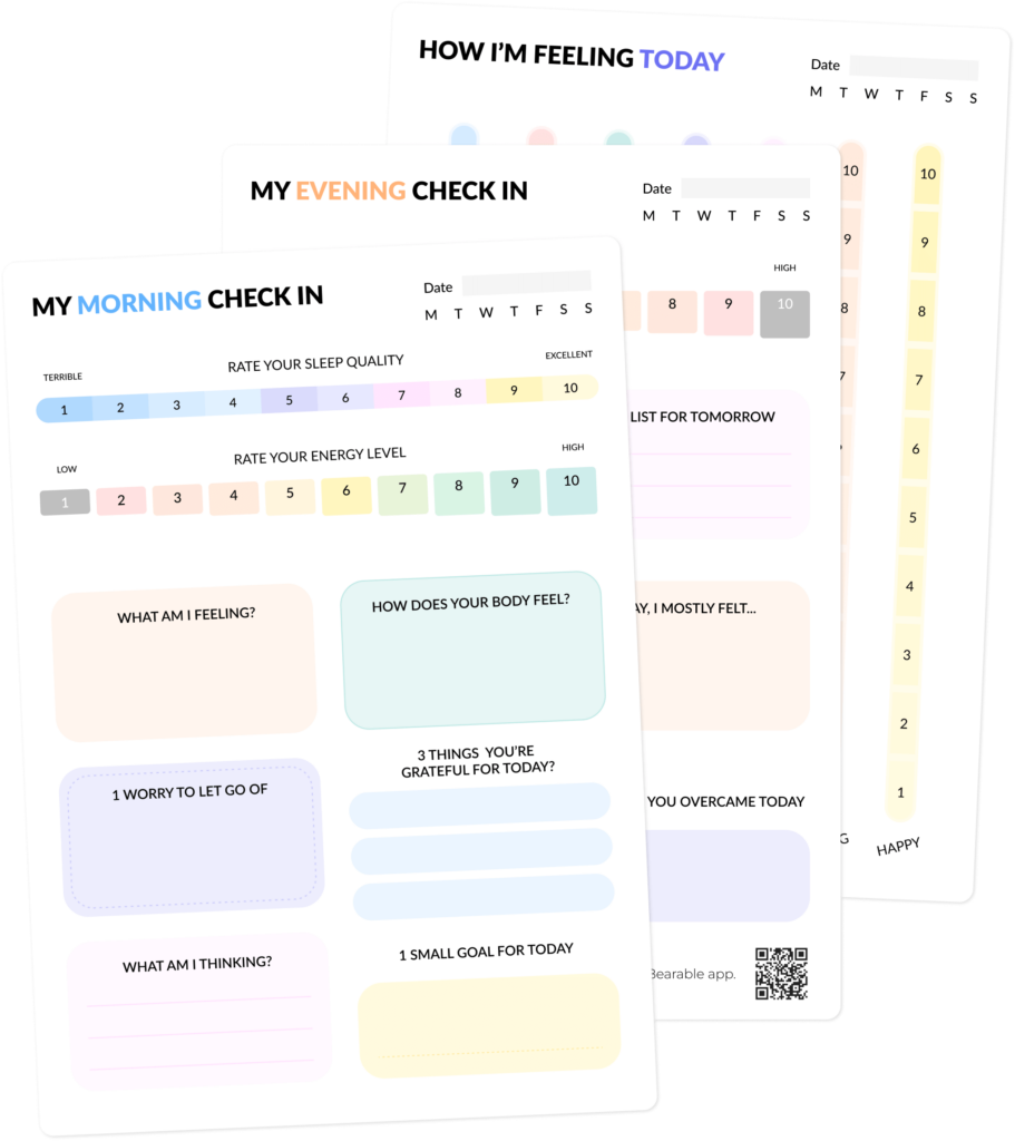 Free Mental Health Check-In Worksheet [PDF] - Bearable App